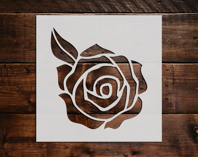 Rose Stencil Reusable Color, Draw, Paint Custom Stencil Art - Etsy