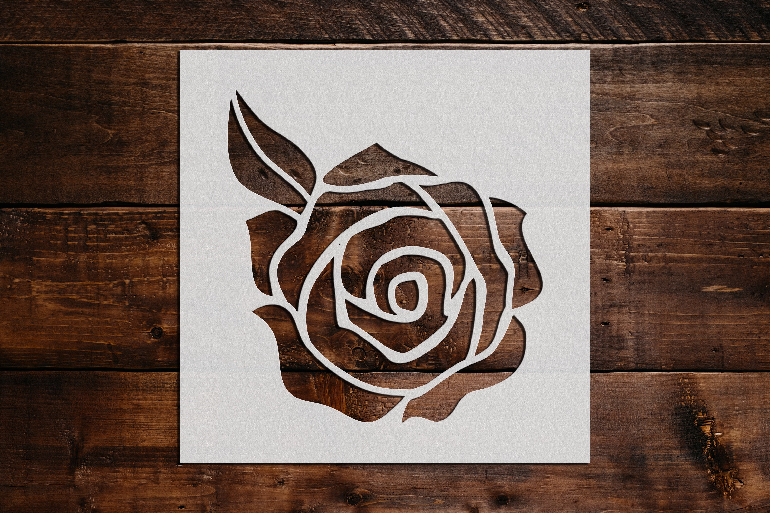 Stencils Of Roses