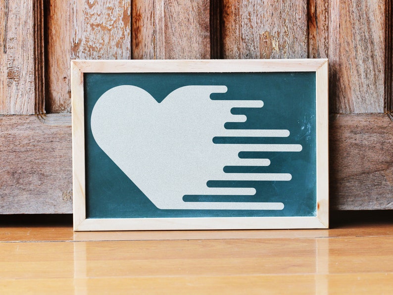 Racing Heart Stencil Reusable Racing Heart Stencil Art - Etsy
