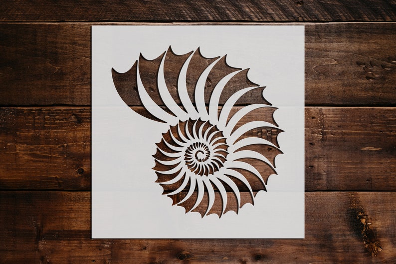 Shell Stencil Reusable Shell Stencil Art Stencil DIY Craft - Etsy