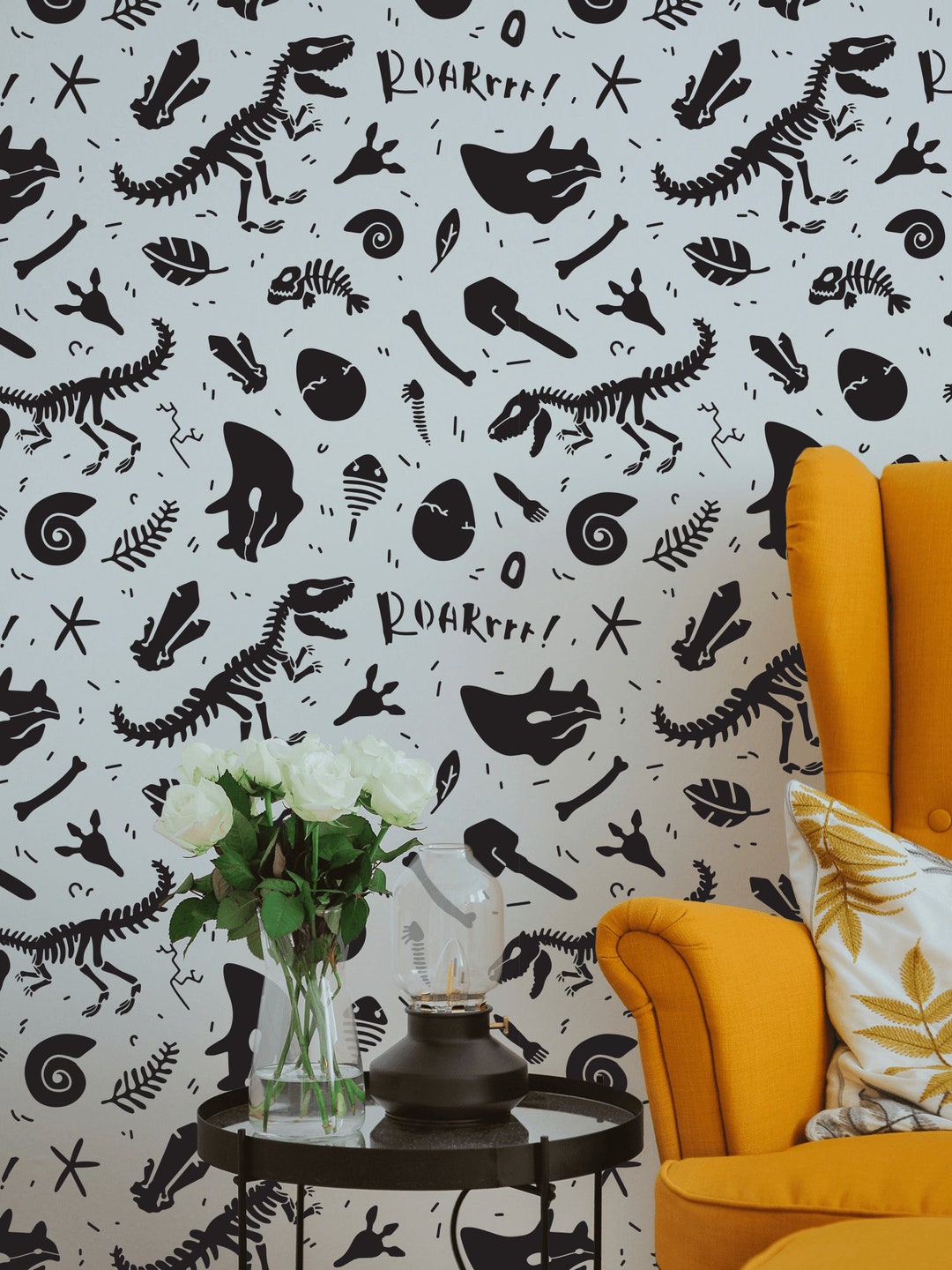 Dinosaur Pattern Stencil, Reusable Dinosaur Stencil, Art Stencil - DIY ...