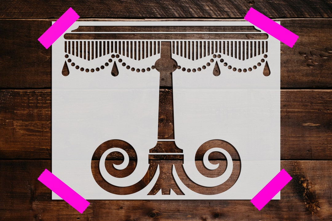 Lamp Stencil, Reusable Lamp Stencil-diy Craft Stencil, Large Lamp ...