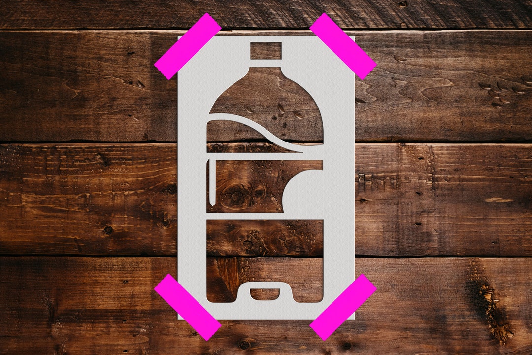2 Liter Soda Bottle Stencil, Reusable Stencil, Art Stencil, DIY Craft ...