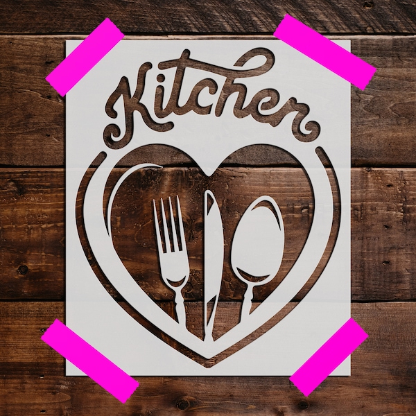Kitchen Stencil - Etsy
