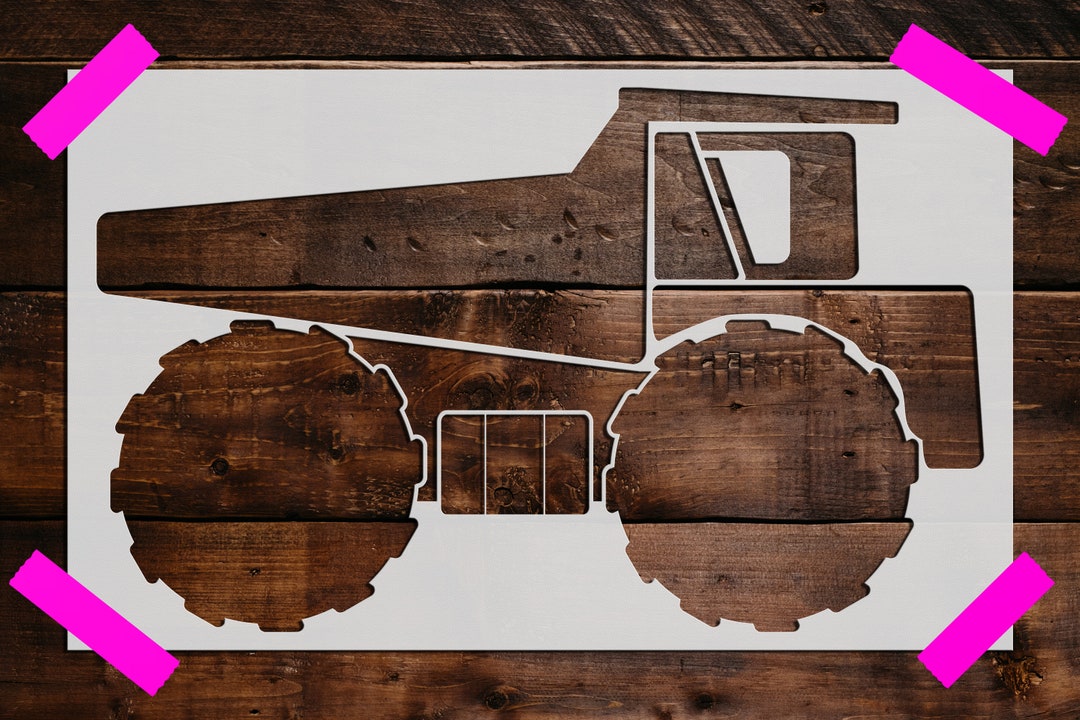 Dump Truck Stencil Reusable Dump Truck Stencil Art Stencil - Etsy
