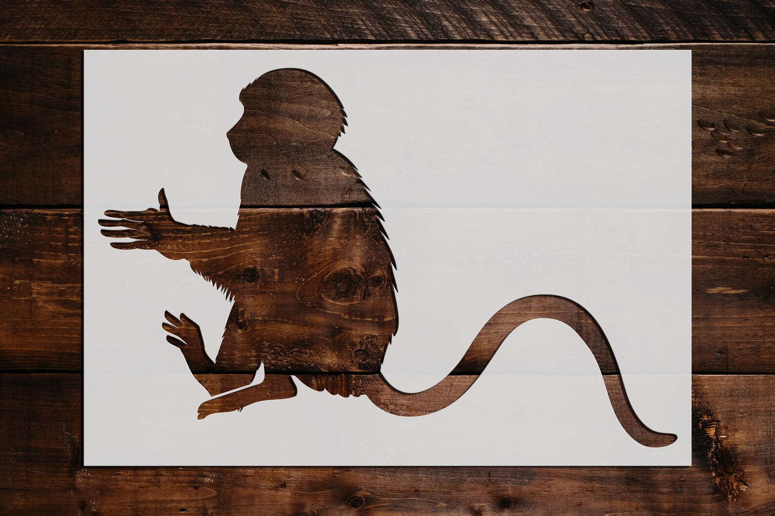 Monkey Stencil Reusable Monkey Stencil DIY Craft Stencil | Etsy