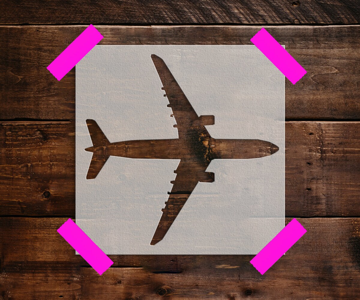 Airplane Stencil Reusable Airplane Stencil DIY Craft - Etsy