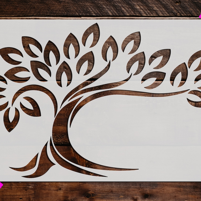 Large Tree Stencil - Etsy