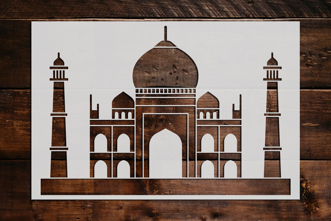 Palace Stencil Reusable Palace Stencil DIY Craft Stencil | Etsy