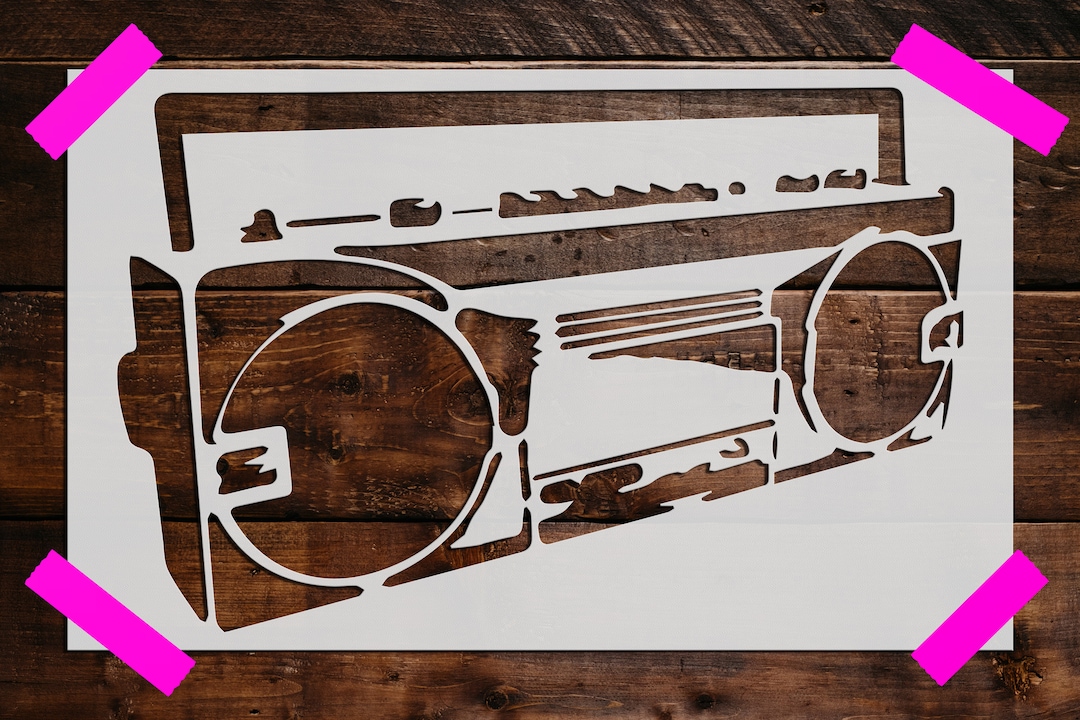 Stereo Stencil - Reusable Stereo Stencil - Art Stencil - DIY Craft ...