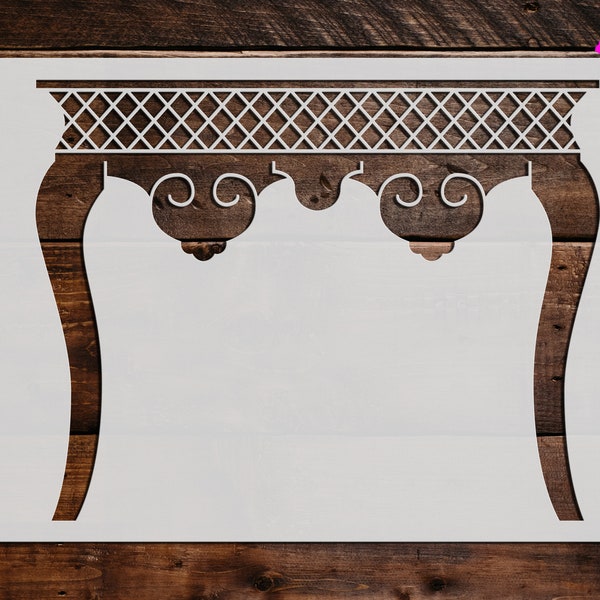 Stenciled Table - Etsy