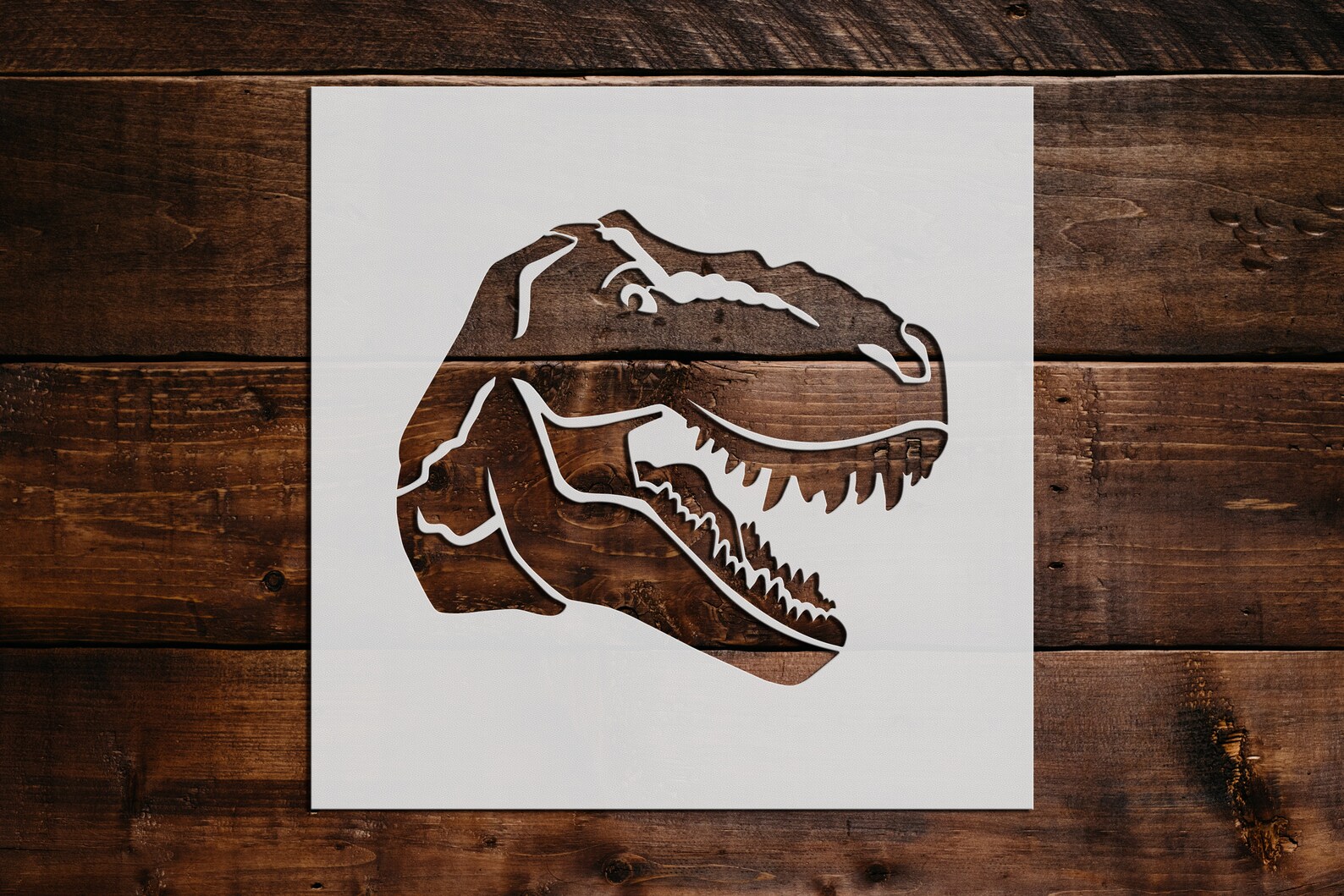 T-rex Dinosaur Stencil Reusable T-rex Stencil Art Stencil | Etsy