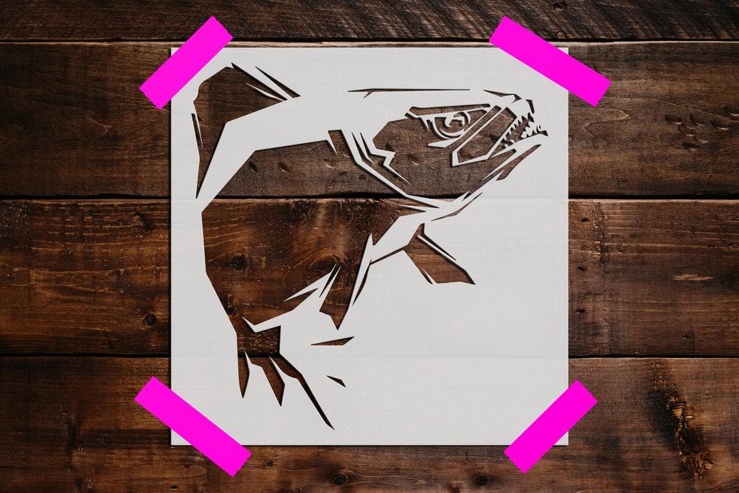 Fish Stencil, Reusable Fish Stencil - Craft Stencils -DIY Craft Stencil ...