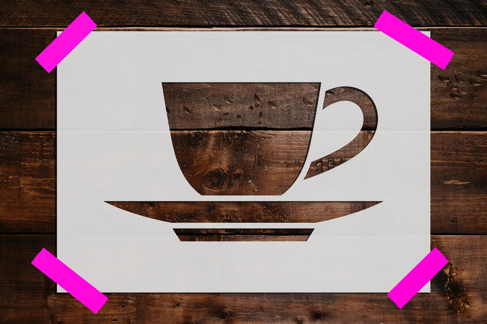 Cup of Tea Stencil Reusable Cup of Tea Stencil Art Stencil - Etsy