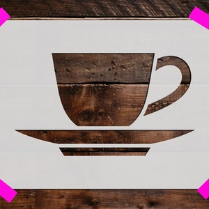 Cup of Tea Stencil, Reusable Cup of Tea Stencil, Art Stencil, DIY Craft ...