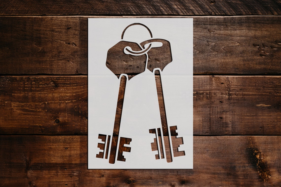 Skeleton Keys Stencil Reusable Skeleton Keys Stencil DIY - Etsy