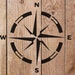 Compass Stencil, Reusable Compass Stencil, DIY Craft Stencil, Large ...