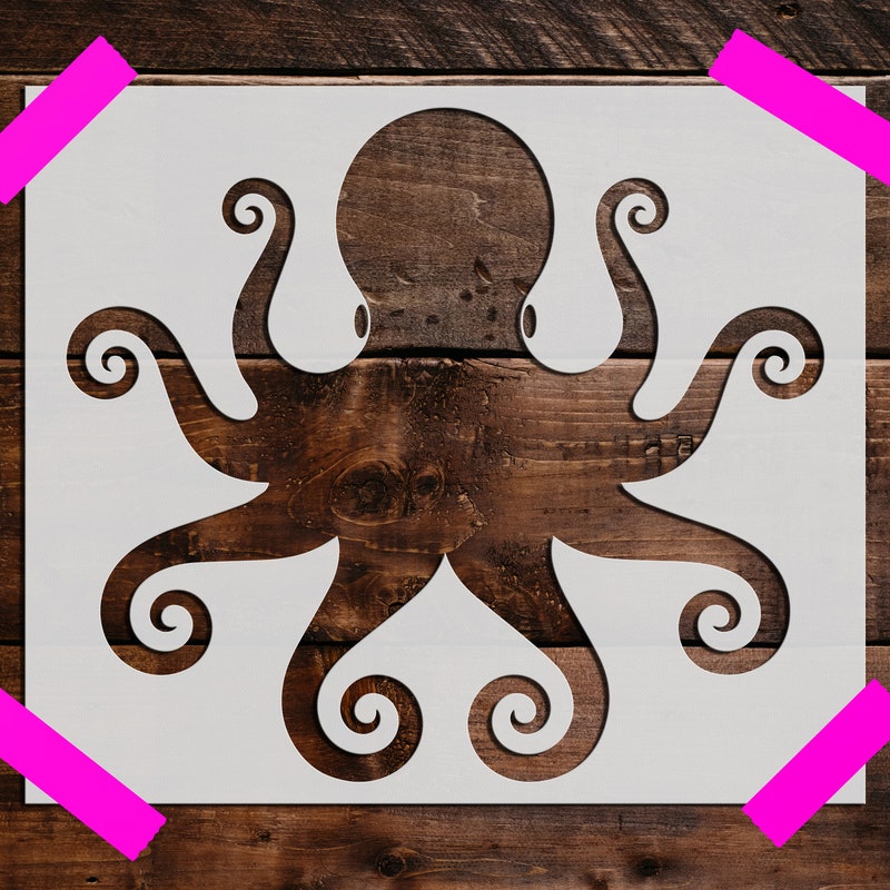 Octopus Stencil - Etsy
