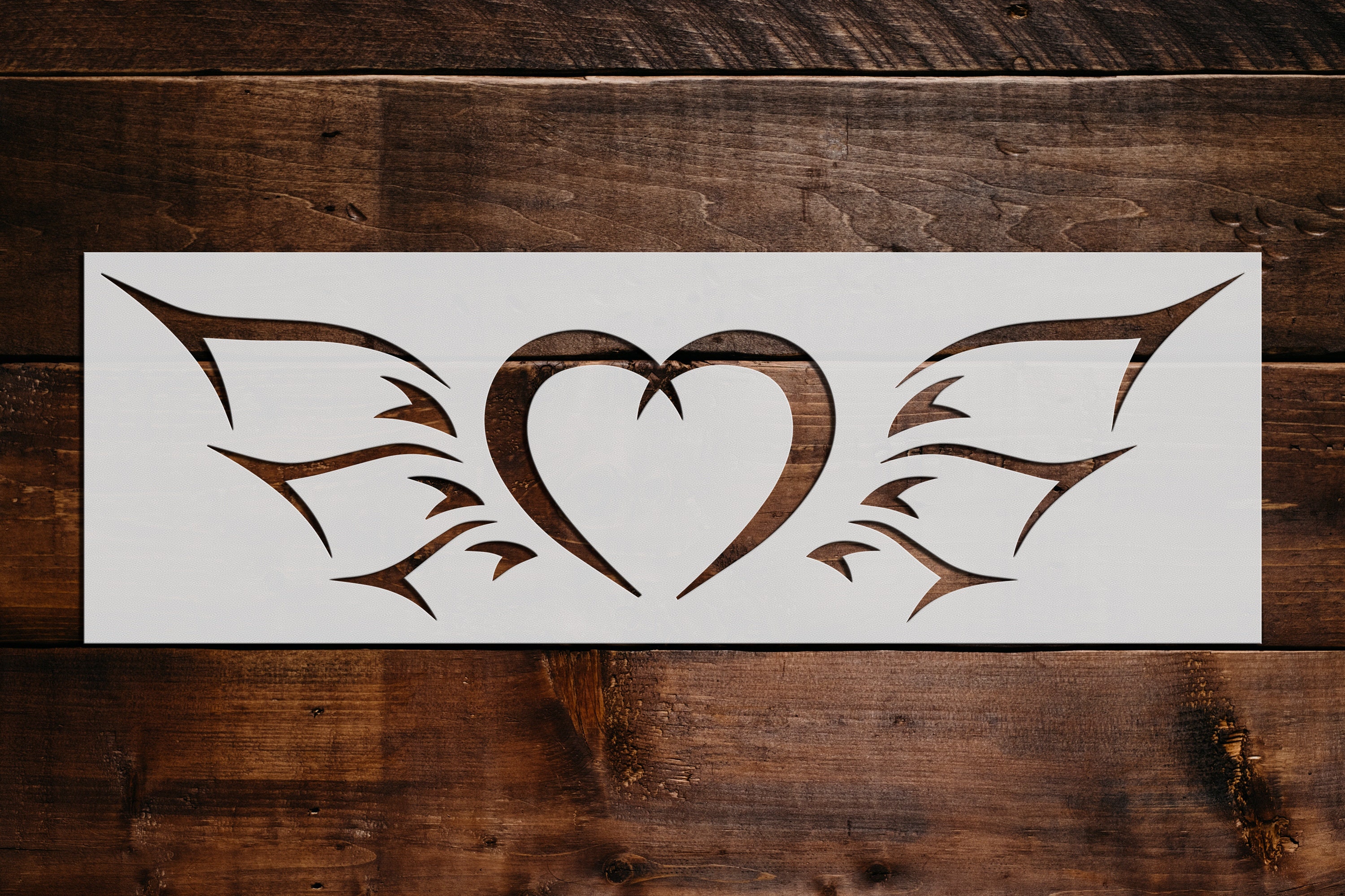 Demon Heart Stencil - Reusable Demon Heart Stencil - Art Stencil - DIY ...