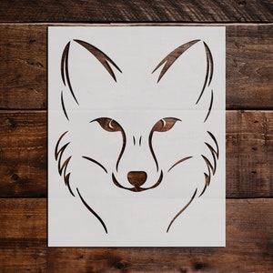Fox Head Stencil - Reusable Fox Head Stencil - Art Stencil - DIY Craft ...
