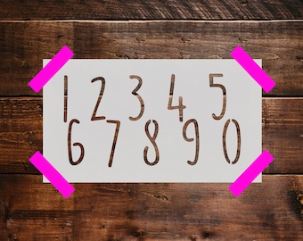 LETTER STENCILS 30mm ALPHABET Capital Letters / 0-9 Numbers - Etsy