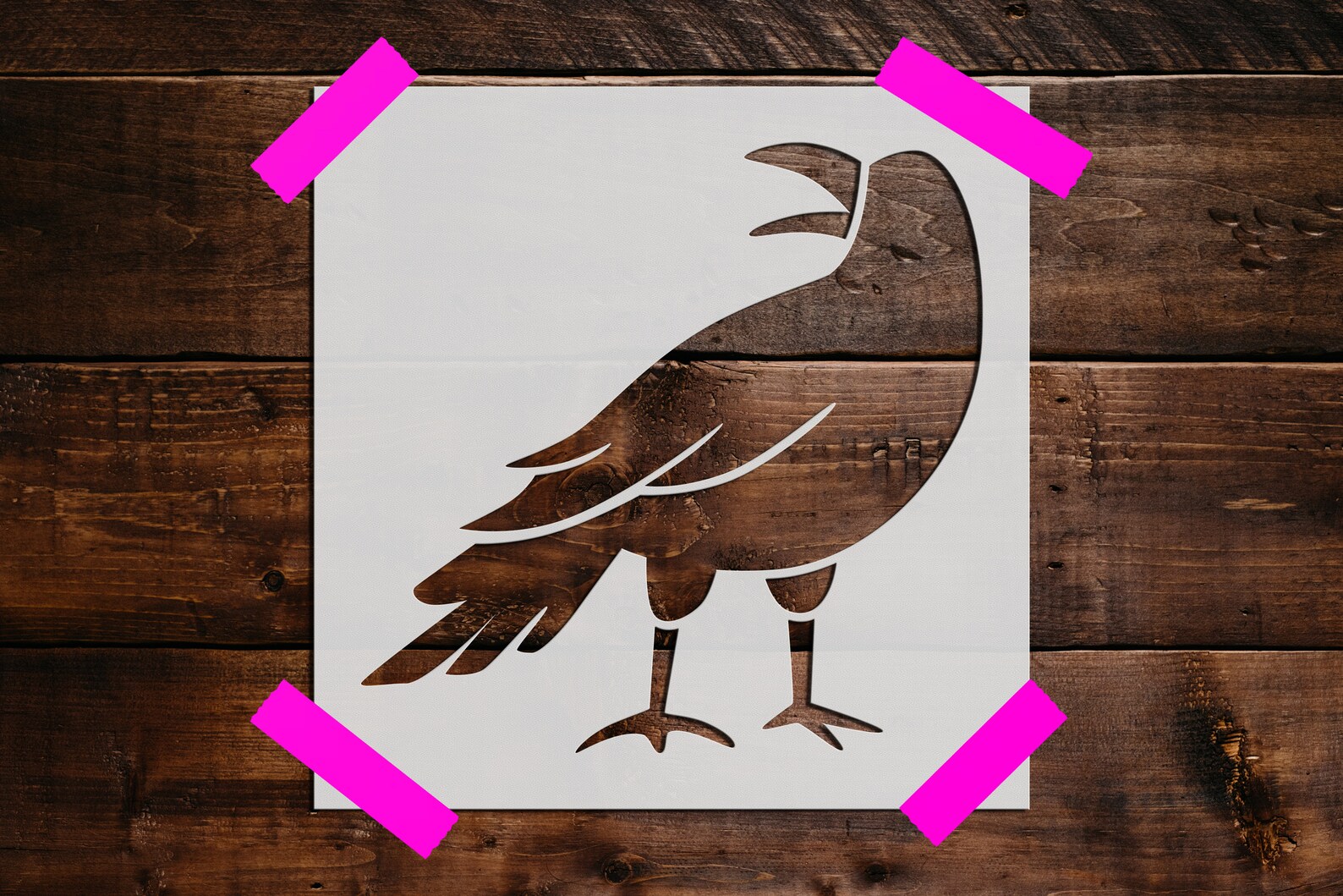 Crow Stencil, Reusable Crow Stencil, Art Stencil, DIY Craft Stencil ...