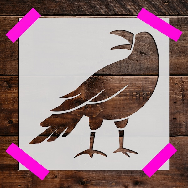 Crow Stencil - Etsy