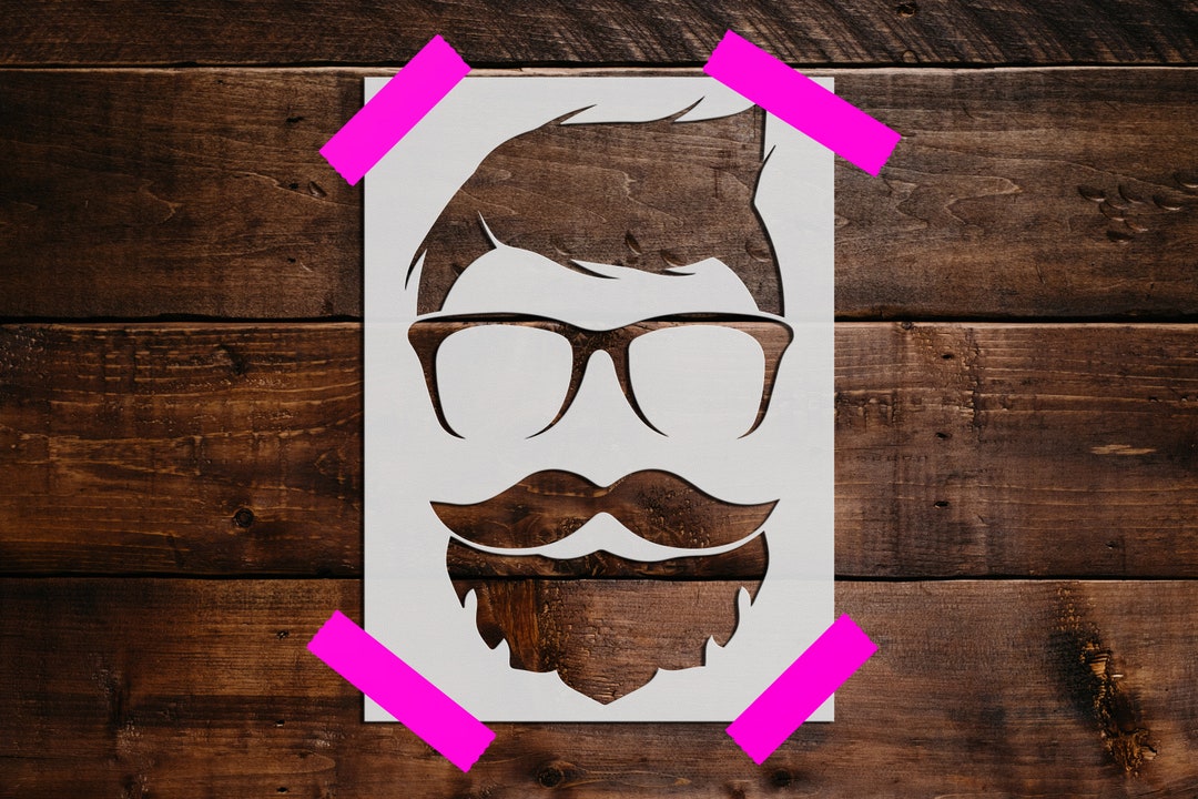 Face Stencil - Reusable Face Stencil - DIY Craft Stencil, Large Face ...