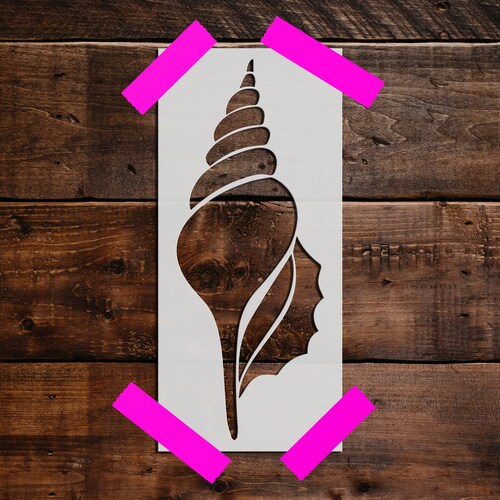 Shell Stencil Reusable Shell Stencil Art Stencil DIY Craft - Etsy