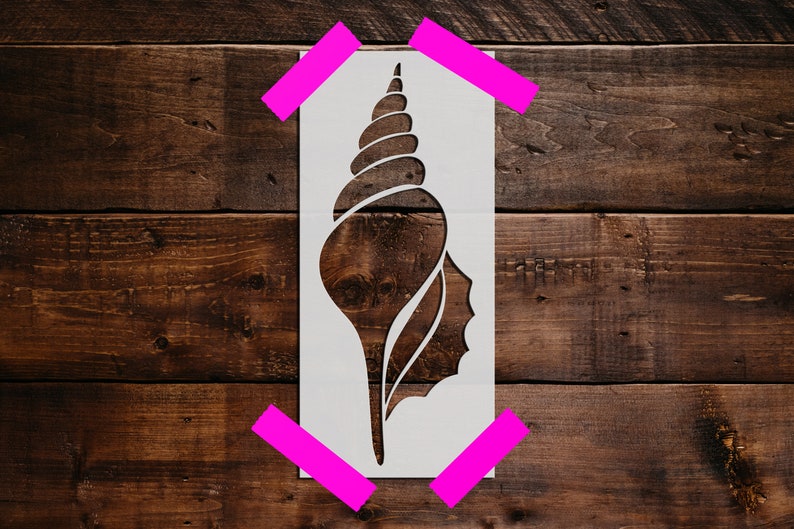 Sea Shell Stencil Reusable Sea Shell Stencil Art Stencil | Etsy