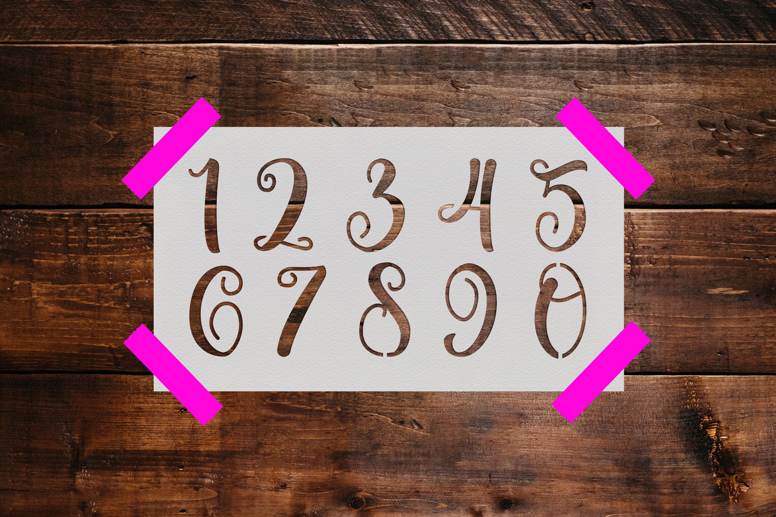 Numbers Sheet Stencil Reusable Stencil Art Stencil DIY - Etsy