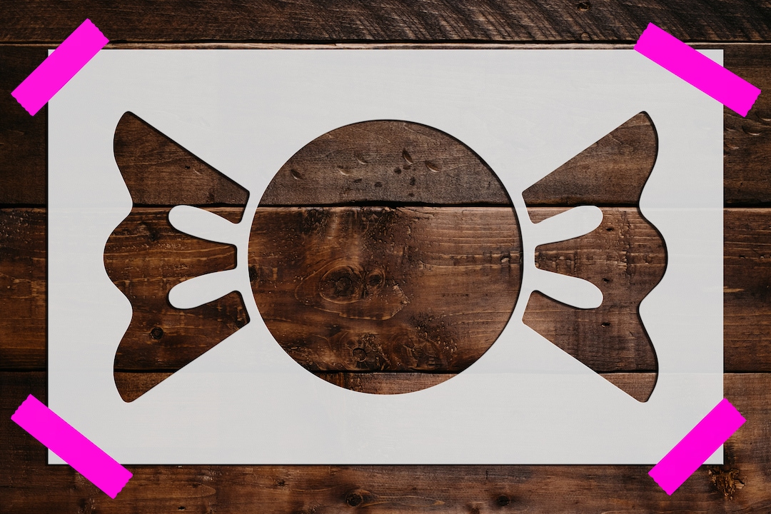 Candy Stencil - Reusable Candy Stencil - Art Stencil - DIY Craft ...