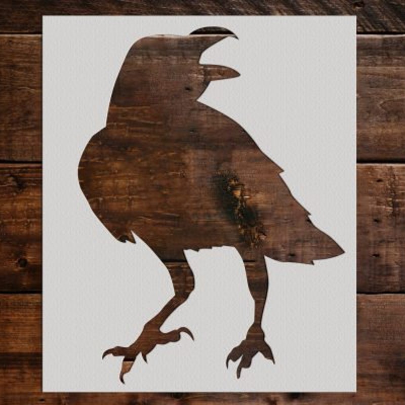 Crow Stencil - Etsy