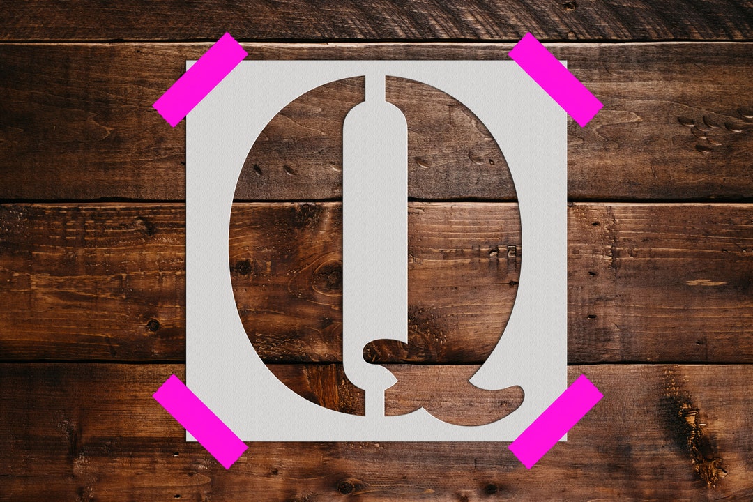 Letter Q -reusable Stencil - Art Stencil - Craft Stencil - Reusable ...