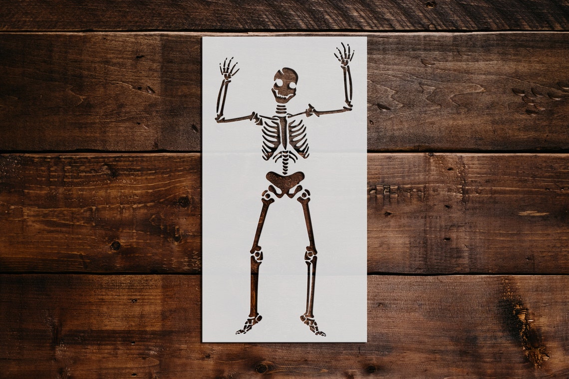 Skeleton Stencil Reusable Skeleton Stencil DIY Craft - Etsy Singapore