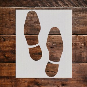 Footprint Stencil - Reusable Footprint Stencil - Art Stencil - DIY ...