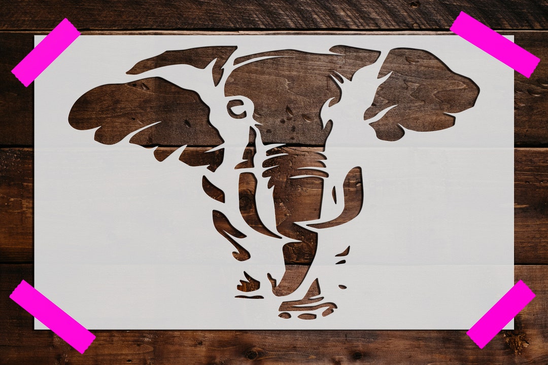 Elephant Stencil, Reusable Elephant Stencil Stencil - Art Stencil - DIY ...