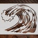 Wave Stencil, Reusable Wave Stencil, DIY Craft Stencil, Large Wave ...