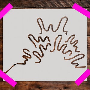 Water Splash Stencil, Reusable State Stencil, Art Stencil, DIY Craft ...