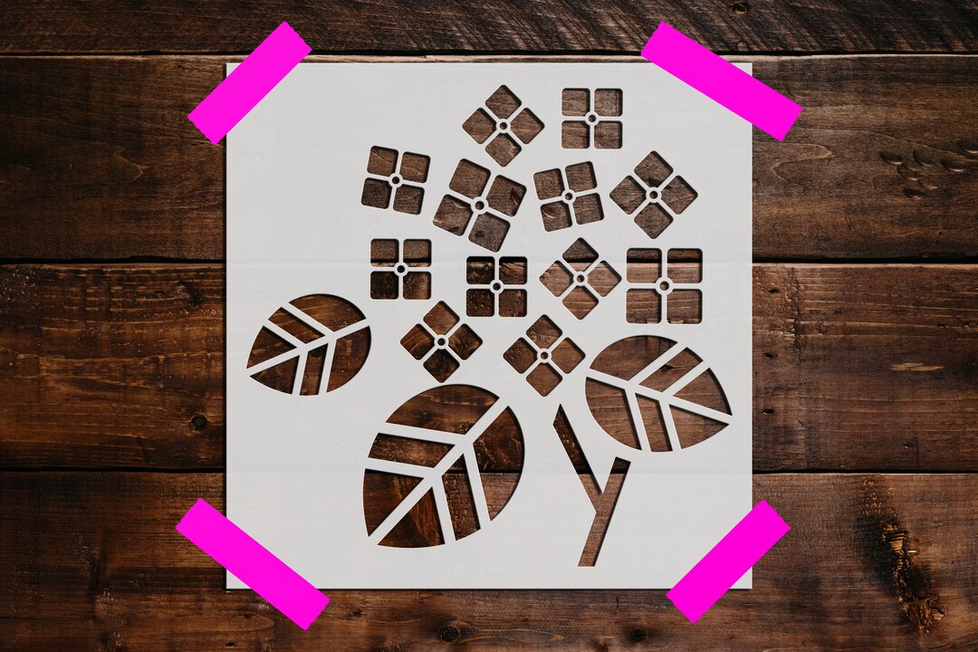 Leaf and Box Pattern Stencil - Reusable Leaf Stencil - Art Stencil -DIY ...