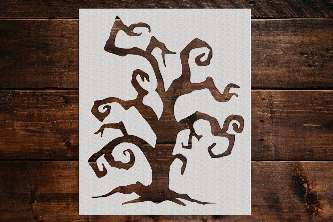 Tree Stencil - Reusable Tree Stencil - Art Stencil - DIY Craft Stencil ...