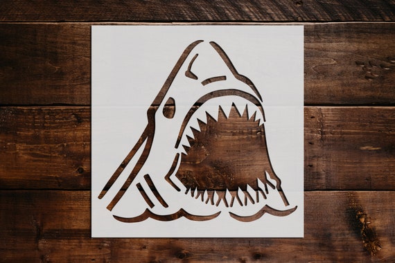 Shark Teeth Stencil