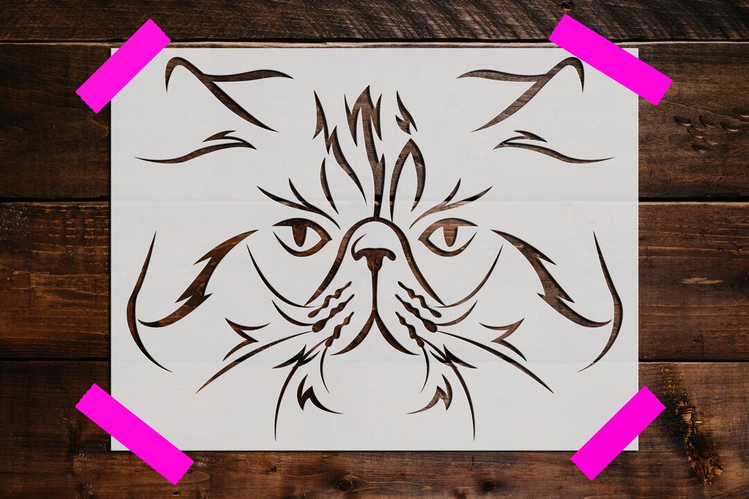 Cat Stencil Reusable Cat Stencil DIY Craft Stencil Large - Etsy