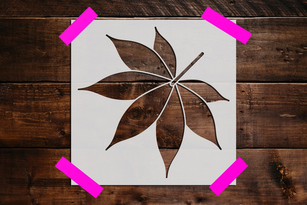 Leaf Stencil - Reusable Leaf Stencil - Art Stencil - DIY Craft Stencil ...