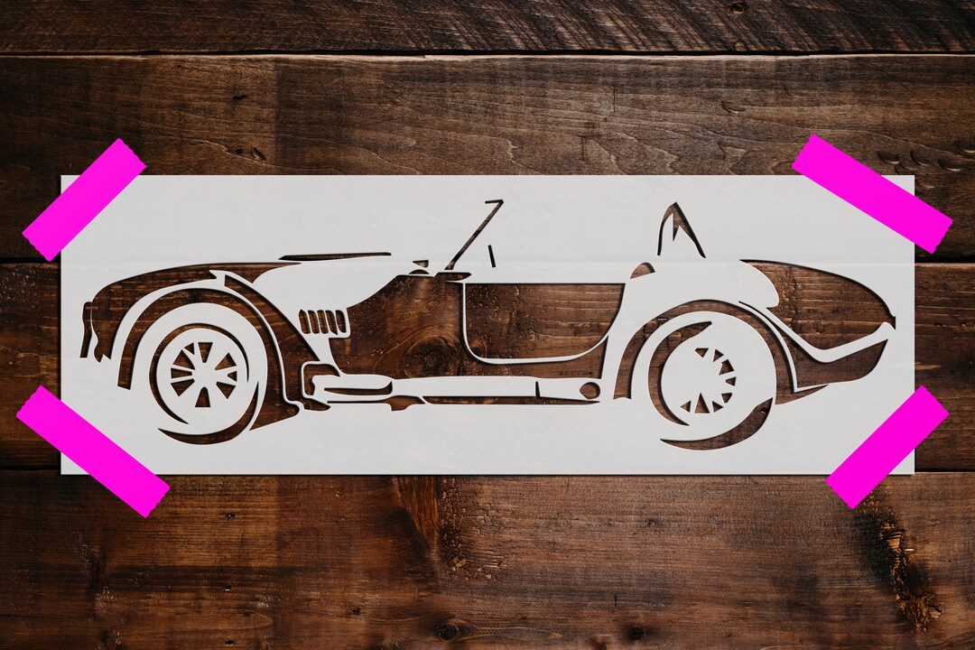 Sports Car Stencil - Reusable Sports Car Stencil - Art Stencil - DIY ...