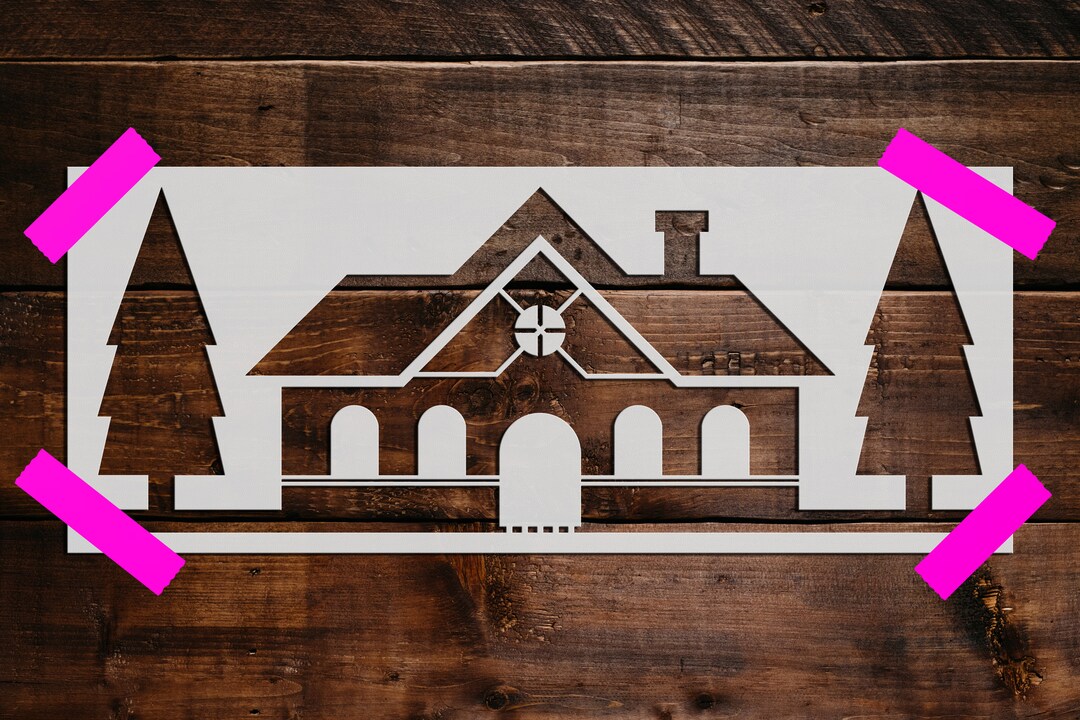 House Stencil - Reusable House Stencil - Art Stencil - DIY Craft ...