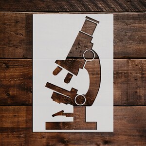 Microscope Stencil Reusable Microscope Stencil DIY Craft Stencil, Large ...
