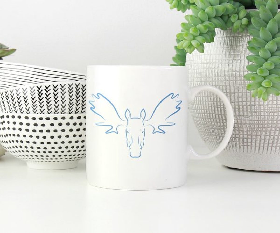 Moose Head Stencil, Reusable Moose Head Stencil, DIY Craft Stencil ...
