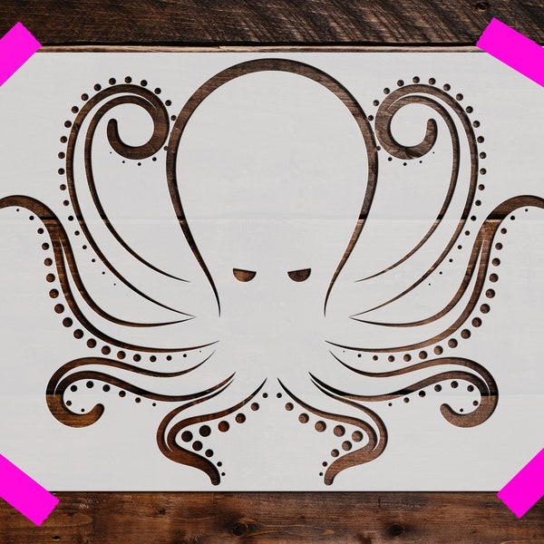Octopus Stencil - Etsy