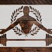 Weight Lifting Stencil, Reusable Weight Lifting Stencil, DIY Craft ...